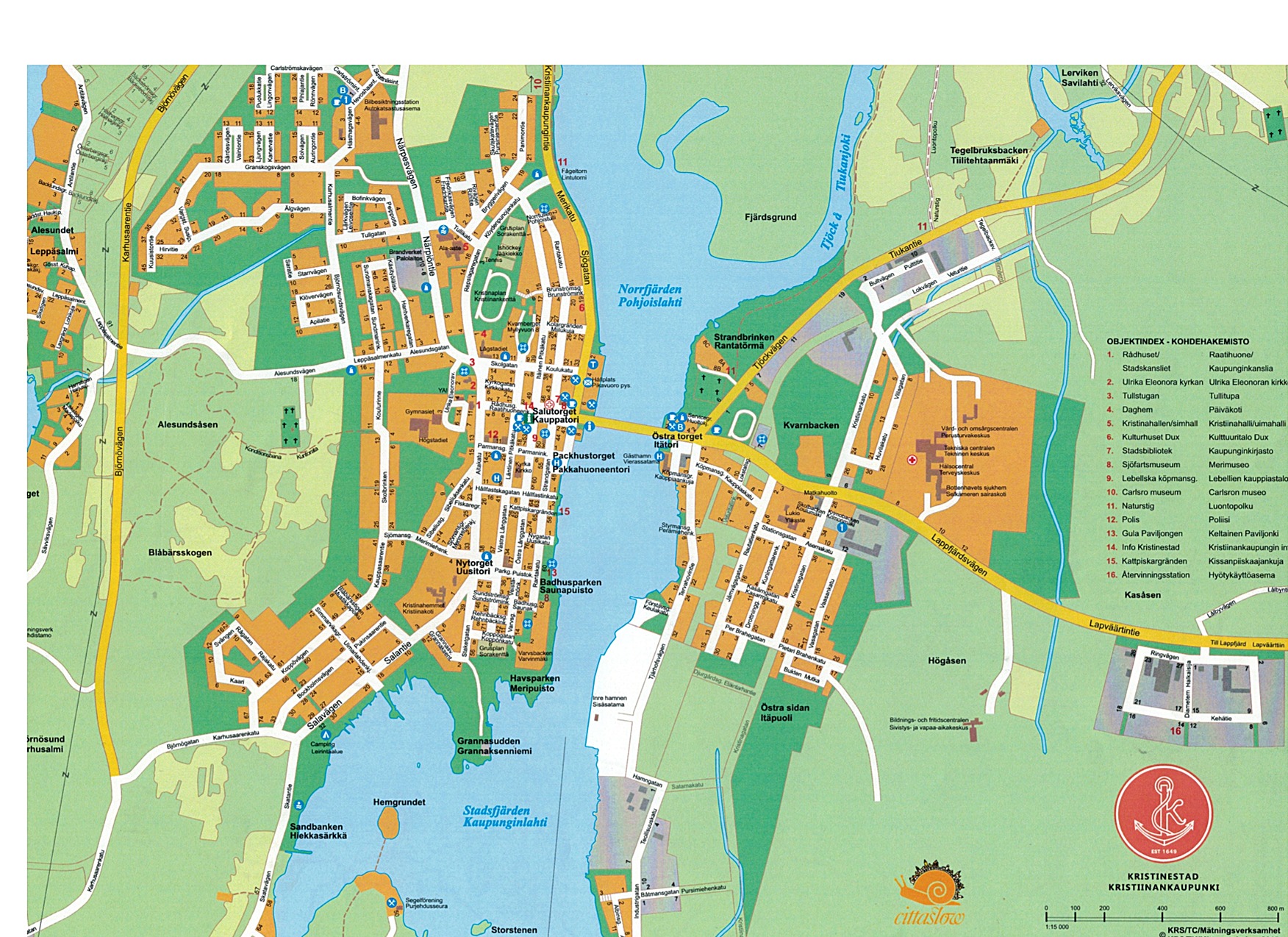 Stadsplaner och kartor – Kristinestads historia