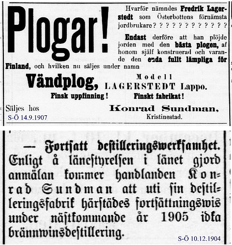 Wendelins gård på Strandgatan 40 och 38. – Kristinestads historia
